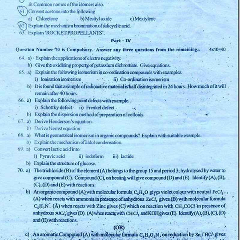Chemistry HSC Model Question Paper–2–Page 4 | ThinkTibits!